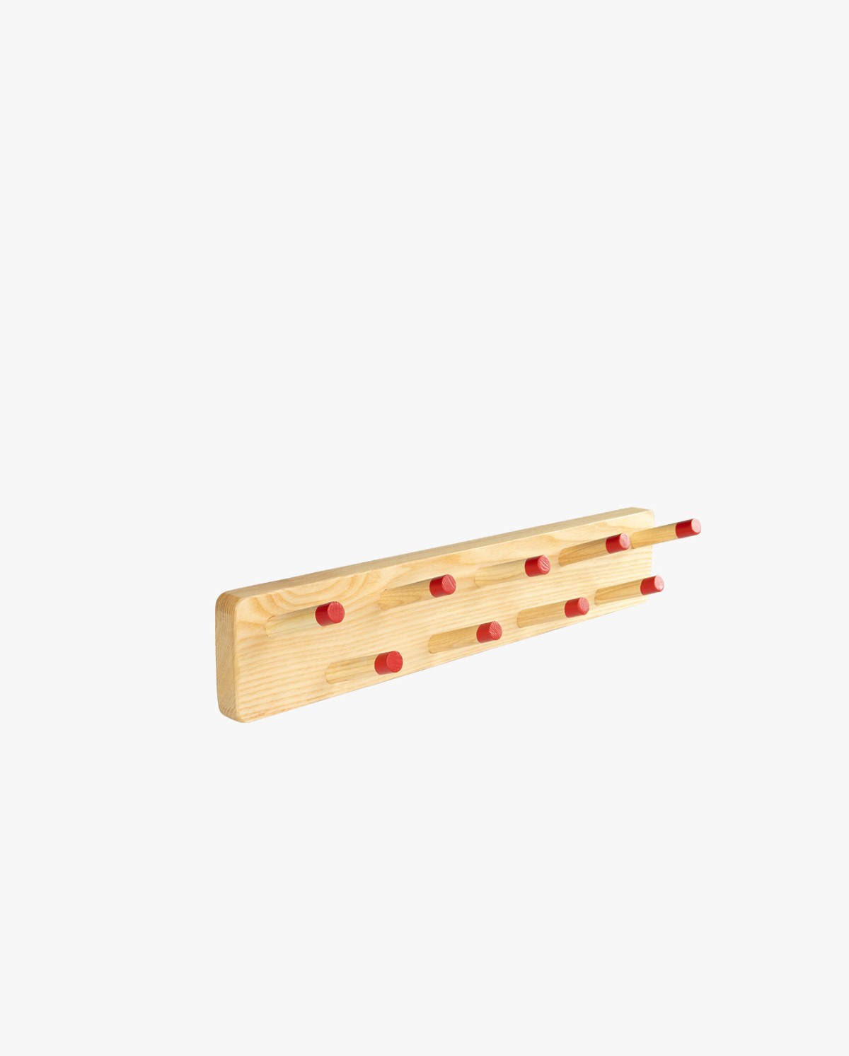 Perchero pared Olten madera natural
