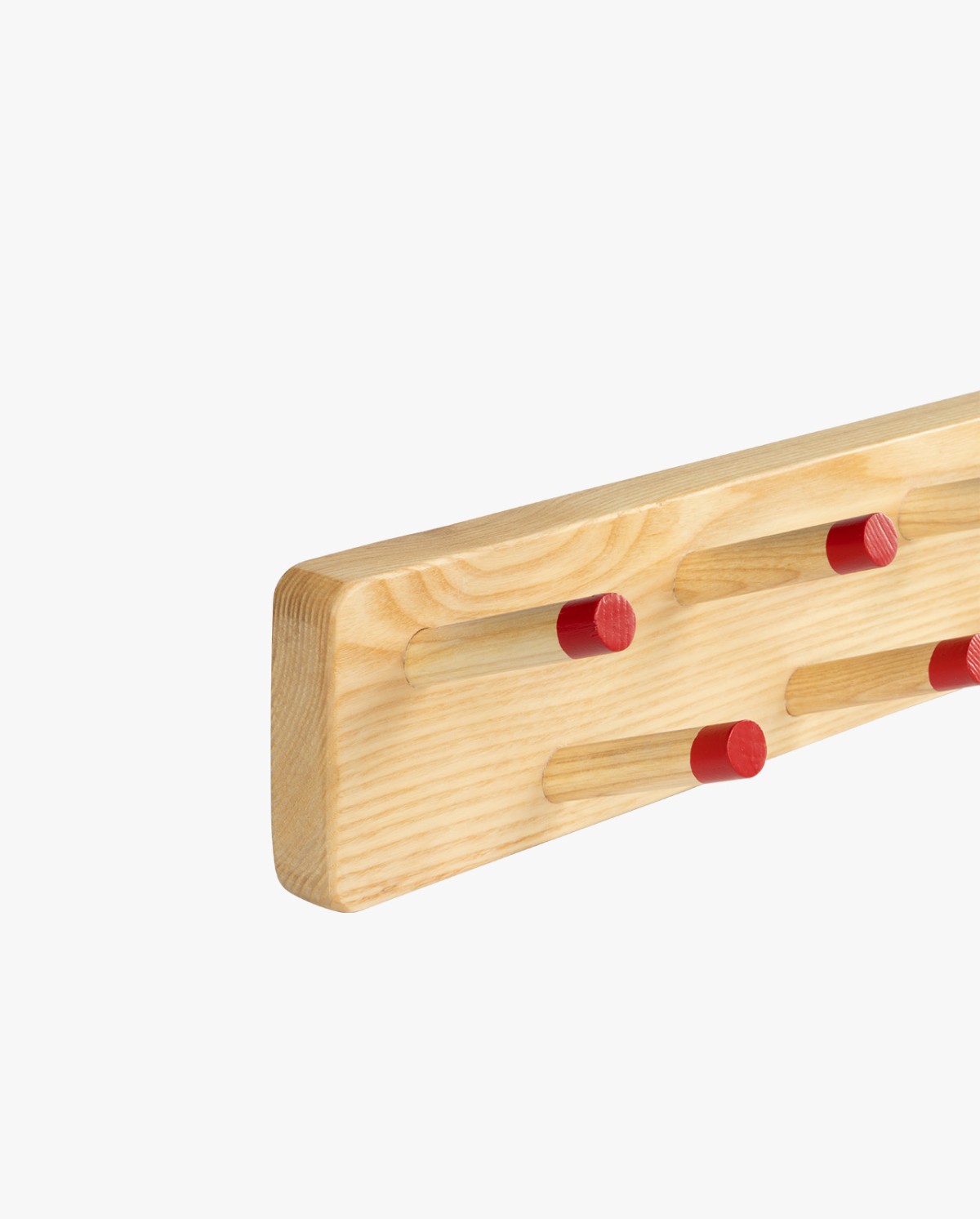 Perchero pared Olten madera natural