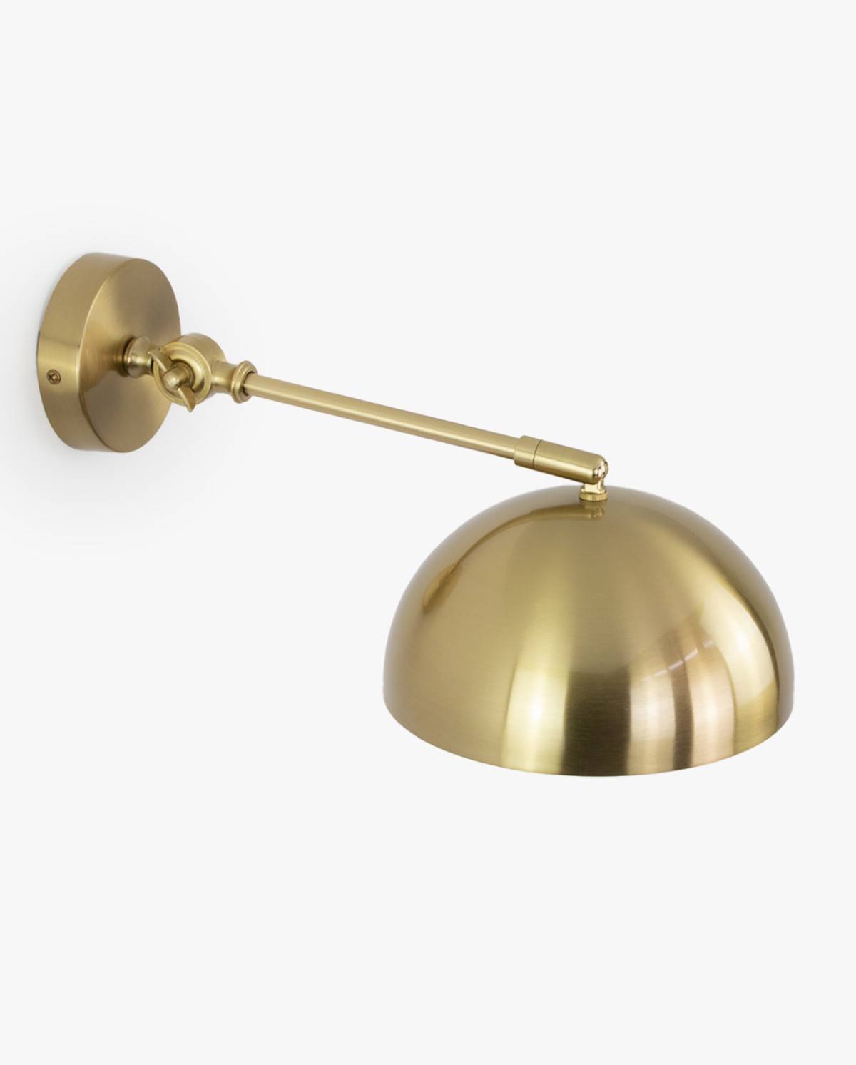 Kaia wall light in brushed gold finish metal