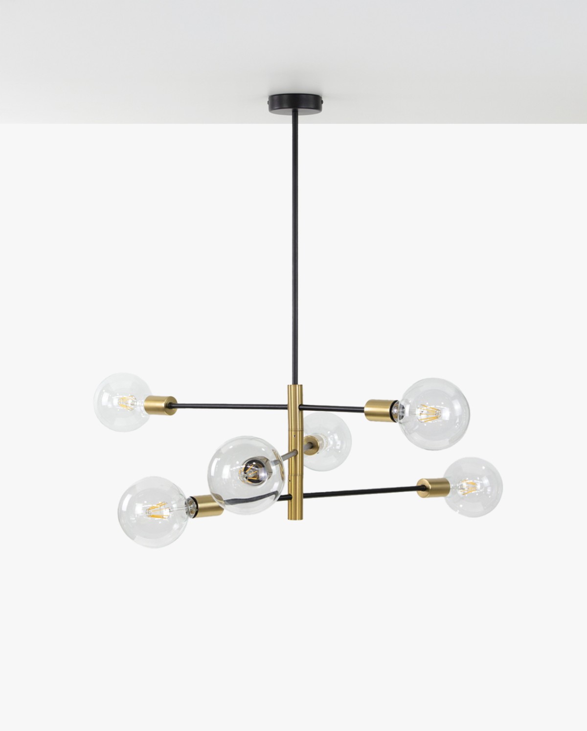 Cosmo metal ceiling lamp with 4 spotlights