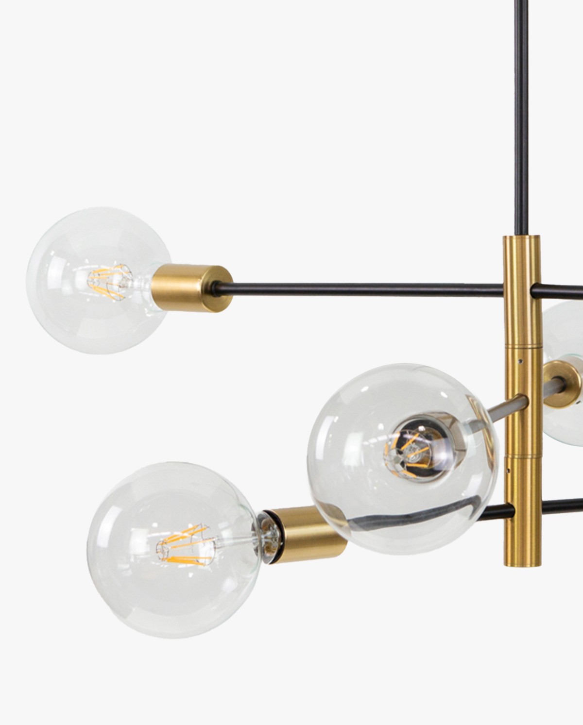 Cosmo metal ceiling lamp with 4 spotlights