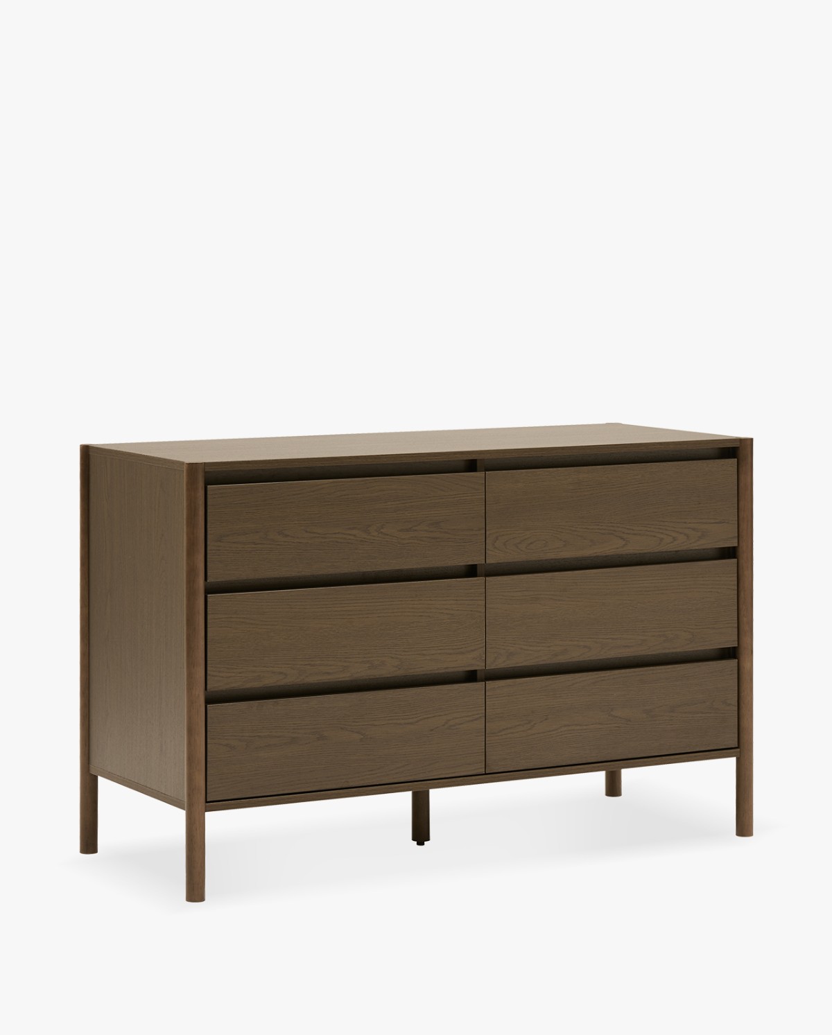 Bergen 6 drawer melamine chest of drawers 120x78cm