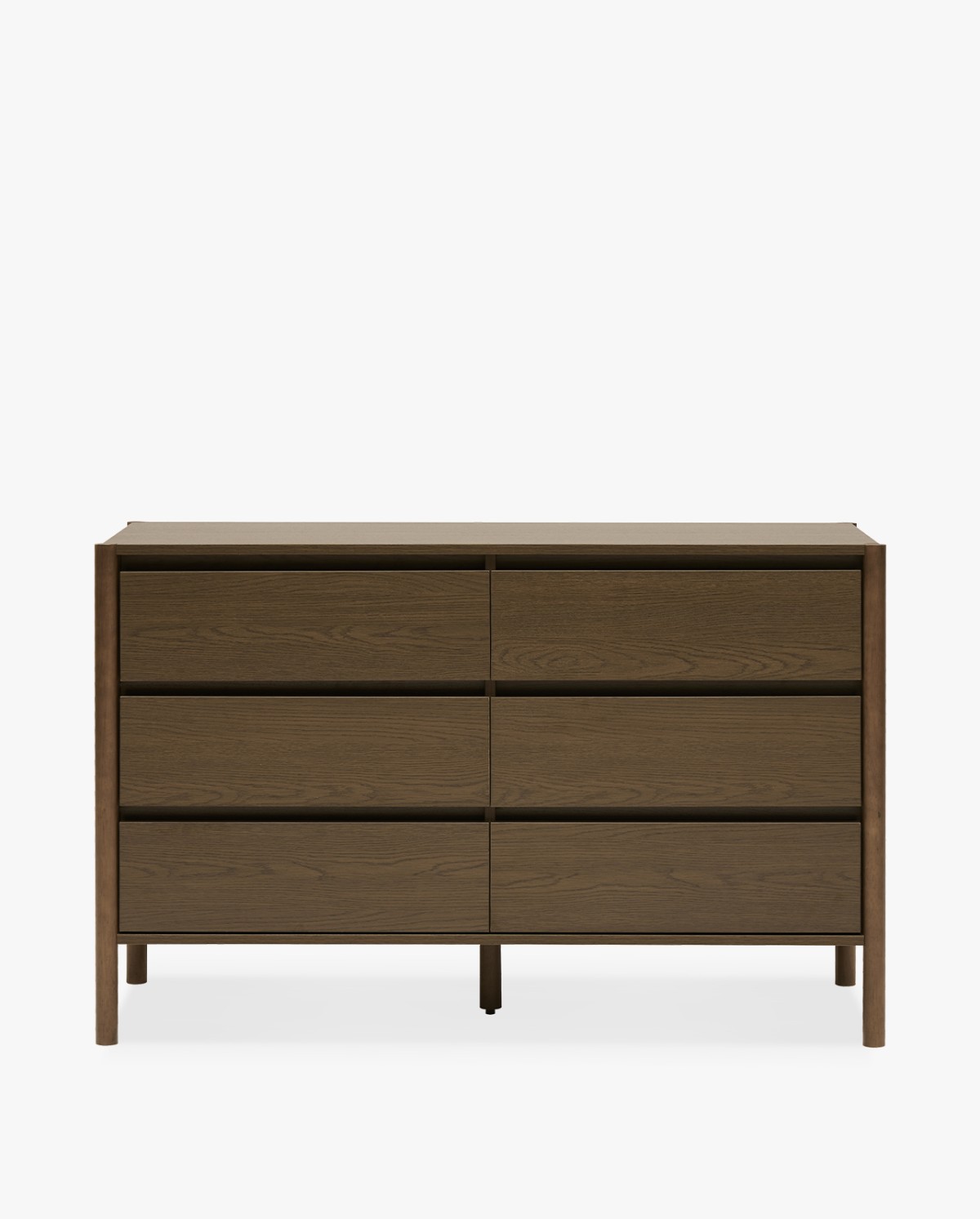 Bergen 6 drawer melamine chest of drawers 120x78cm