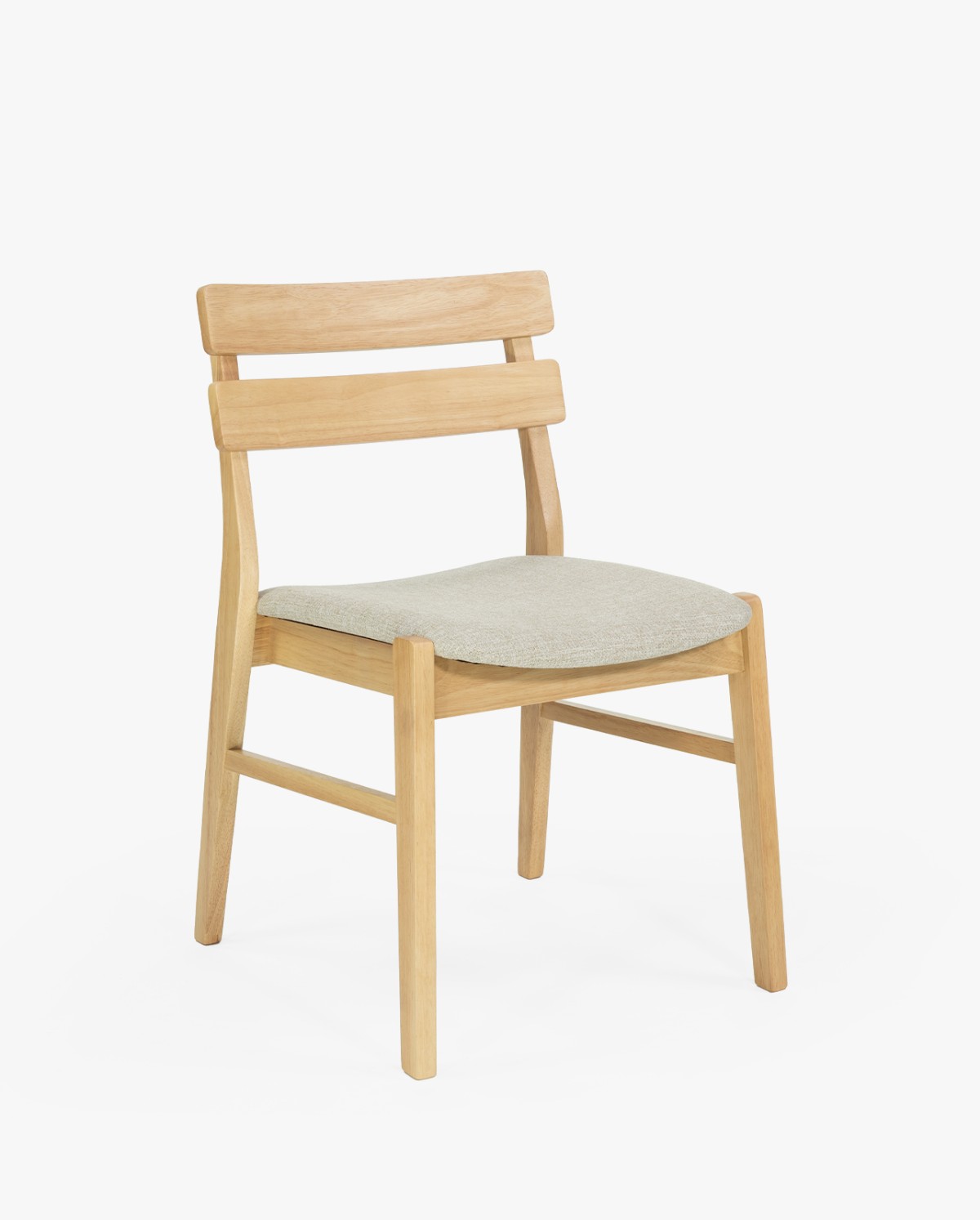 Mika wooden dining chair with upholstered seat