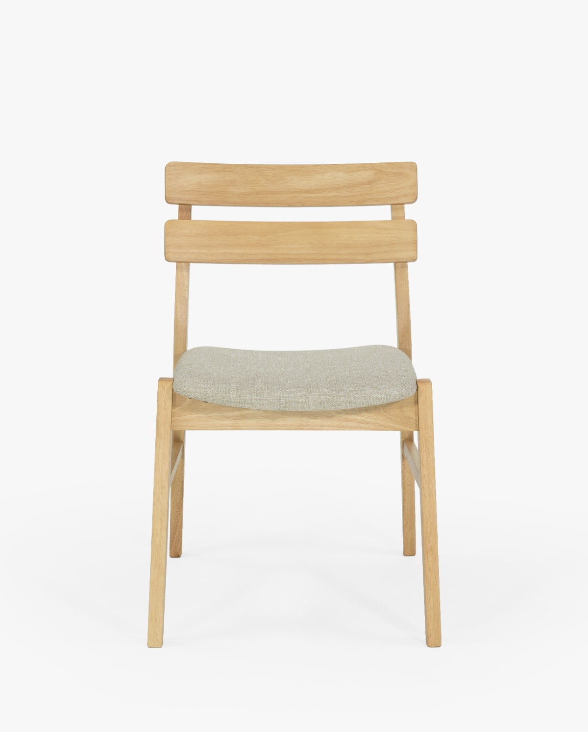 Mika wooden dining chair with upholstered seat