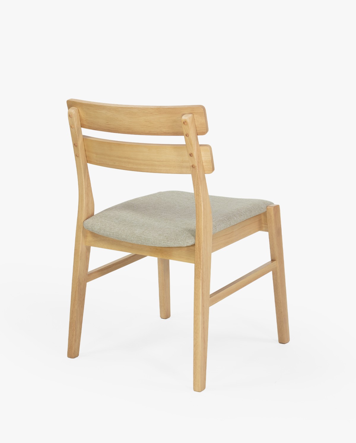 Mika wooden dining chair with upholstered seat