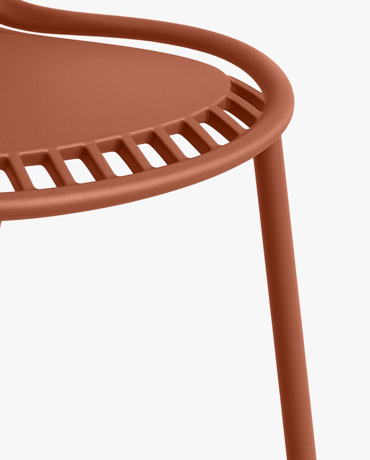 Haidar outdoor chair made of polypropylene and metal